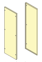 Tampa Lateral 1,9X1M P/Painel 905222 - Cemar Legrand - Dimensional