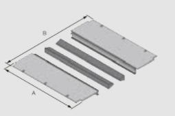 Tampa Inferior 662X510Mm P/Painel 905589 - Cemar Legrand - Dimensional
