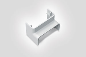 Curva Canaleta Vert Int Abs Br 20X10Mm AI2011 - Hellermann - Dimensional