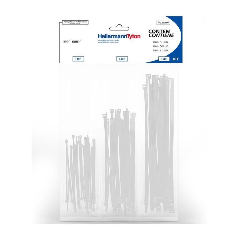 Kit Abrac Nat T18R/T30R/T50R T18RT30RT50R - Hellermann - Dimensional