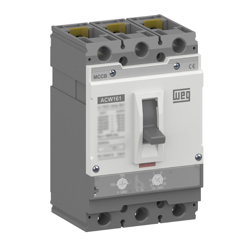 Disjuntor Caixa Moldada Tripolar Elétrico 380/415V 400A 150Ka ACW161VETS1603 WEG - Dimensional