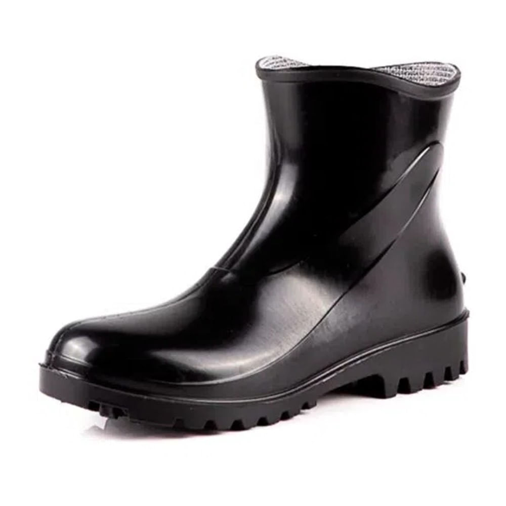 Bota PVC Extra Curto Preta Sem Forro 82BPE600SF Tamanho 34 CA 34798 ...