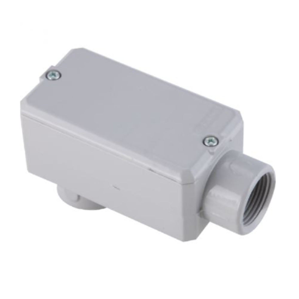 Condulete Alumínio LB 1.1/2" NPT Cinza Com Tampa Com Vedação E002042060 ...