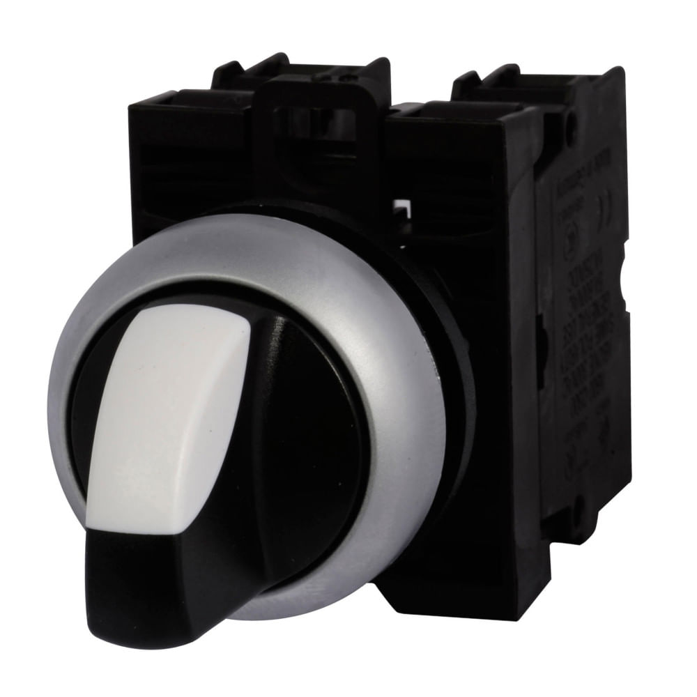 Comutador Knob Ct 2Pos Preto 22Mm 90G 2Na M22WRKK20 Eaton - Dimensional