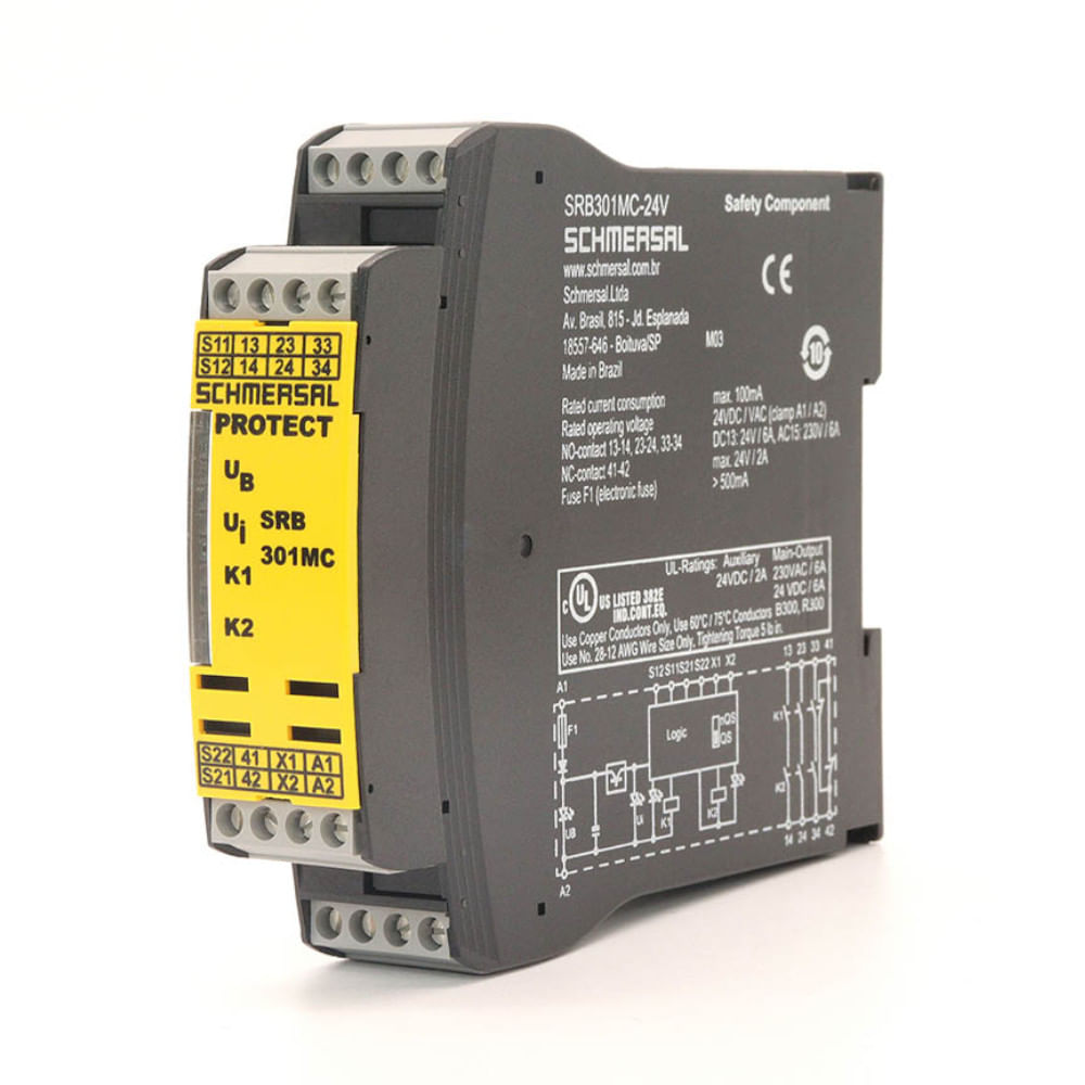 Relé De Segurança Srb 301MC-24V | Dimensional - Dimensional