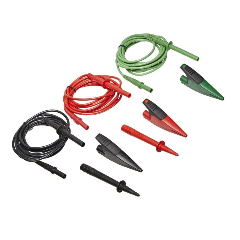 Kit Medição Teste Cabos 3 Cabos Teste/3 Clipes Jacaré TL1550B Fluke ...