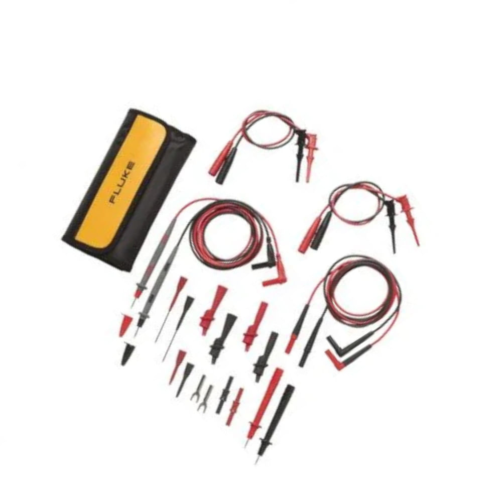 Jogo De Pontas De Prova Com Cabo Banana Preto E Vermelho Tl81A Fluke ...