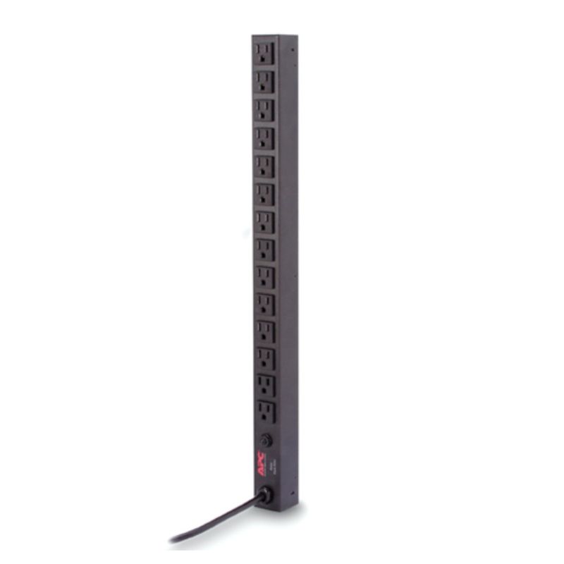 Rack Pdu Básica Vertical 15A 100/120V 4Xc13 PretoAP9567 APC - Dimensional