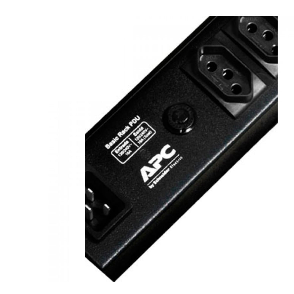 Rack Pdu 1u 16a Bivolt 20x 14136 Preto AP0001BR APC - Dimensional