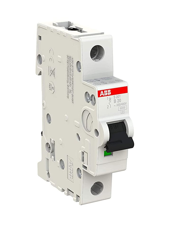 Disjuntor Mini Monopolar 20A 230/400V Curv B 6Ka S200 S201B20 ABB - Dimensional