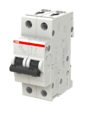 Disjuntor Mini Bipolar 4A 230/400V Curv C 6Ka S202 S202C4 ABB - Dimensional