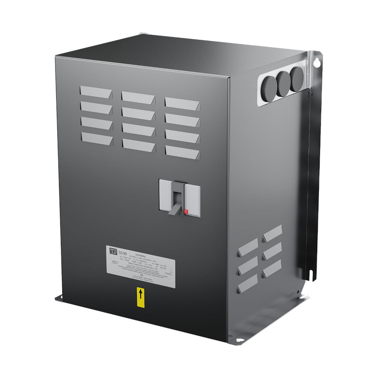 Banco Capac Trifasico 15Kvar 220V BCWP15V25DV25T Weg - Dimensional