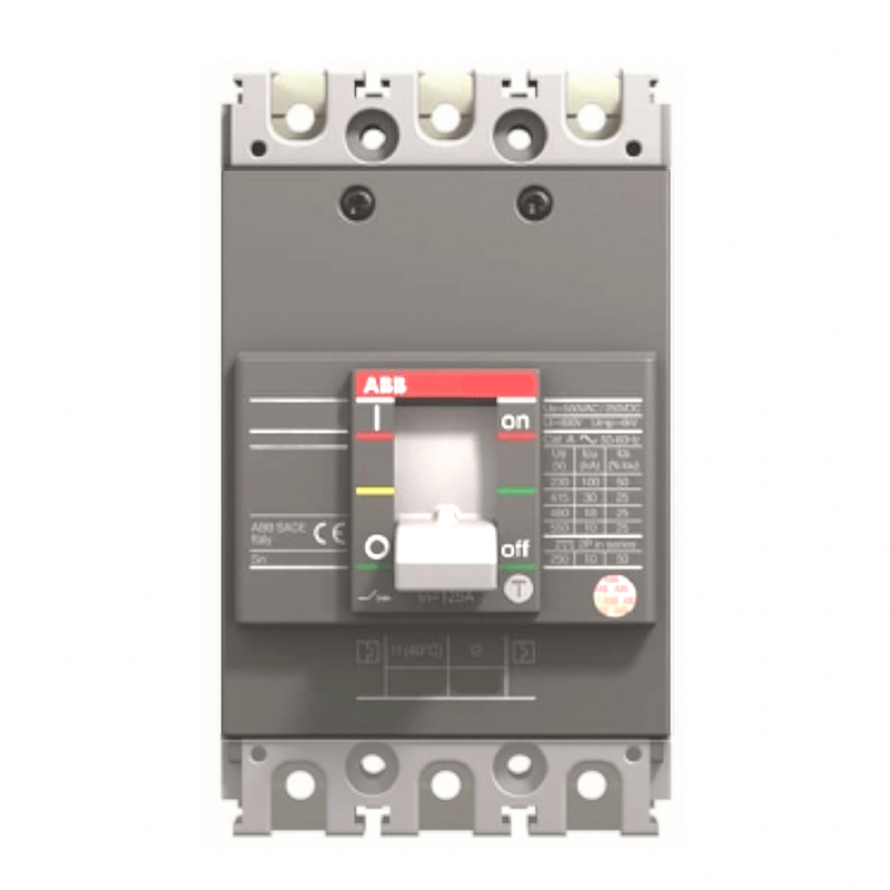 Disjuntor Tripolar Termomanético Fixo ABB | Dimensional - Dimensional