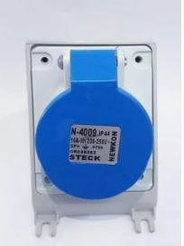 Tomada Sobrepor Fêmea 3 Polos + Terra 16A 250V Azul IP67 N4009W ...