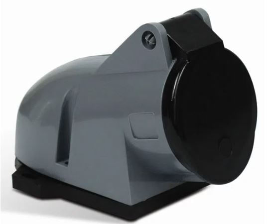 Tomada Sobrepor Fêmea 3 Polos + Terra 32A 690V Com Bloqueio Mecânico ...