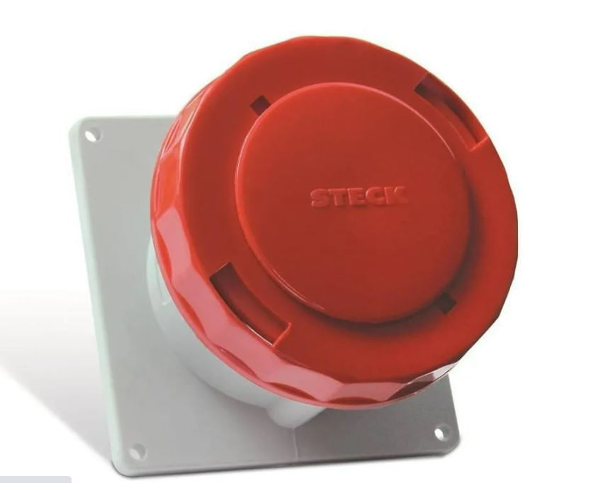 Tomada Embutir Fêmea 3 Polos + Terra 63A 440V Vermelho 6H IP67 S4546WNQ ...