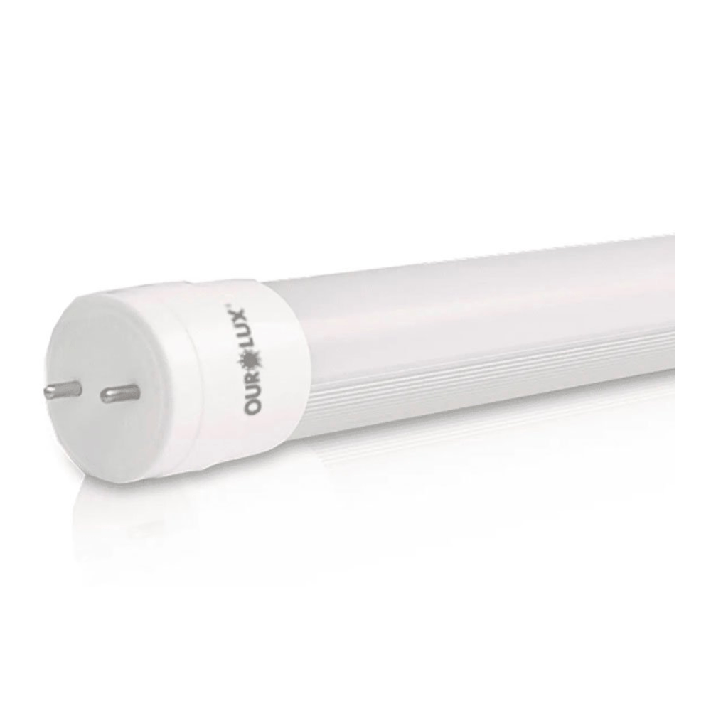 Lâmpada LED T8 Tubular G13 240cm 4000K Luz Branca Quente Bivolt 40W ...