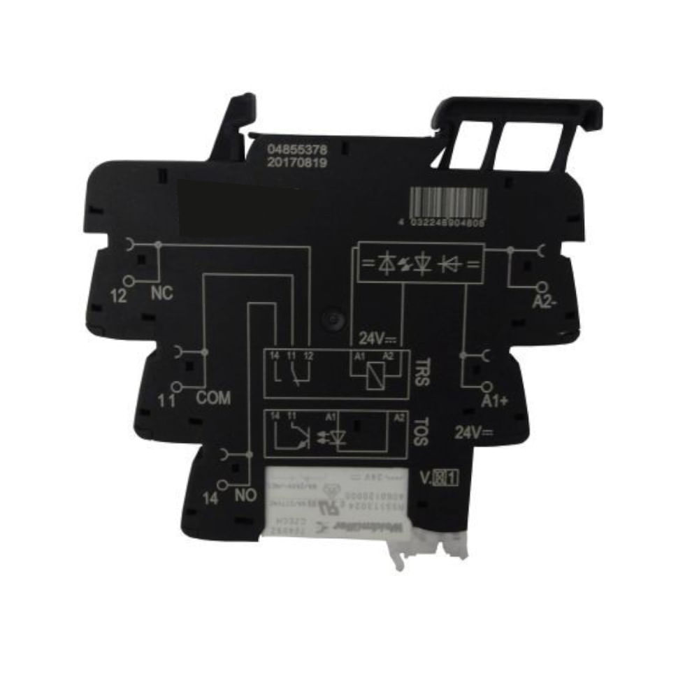 Acoplador Relé 24Vcc 1 Reversível 1122880000 Weidmuller Conexel ...