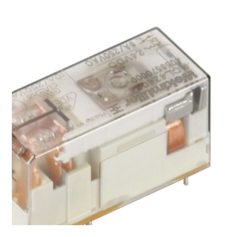 Relé Industrial Plug-In 24Vcc 8A RCL424024 Weidmuller Conexel - Dimensional