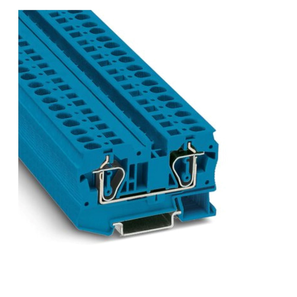 Conector Passagem Carril Azul 8Kv 52A 0,2/6Mm2 ST6BU Phoenix Contact ...
