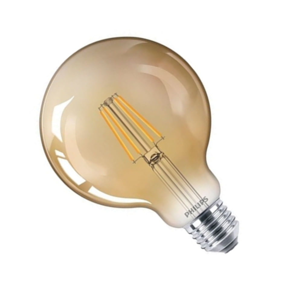 Lâmpada LED A60 E27 2000K 4W Vintage Bivolt LEGLOFI4WMVQND Philips ...