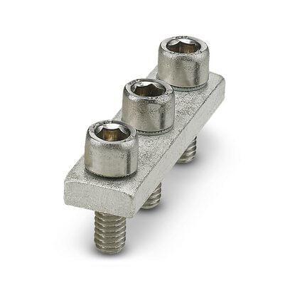 Jumper Tripolar Prata P/Conector Passagem FBI320NEX Phoenix Contact ...