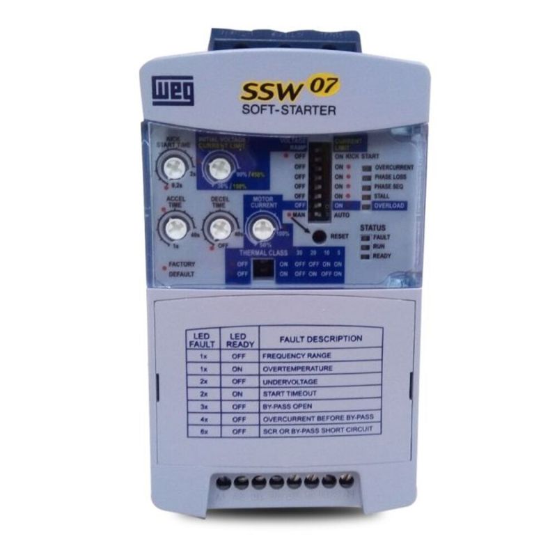 Soft Starter Chave Partida Suave Trifásica Motores 220-575v 17a SSW070017T5SZ WEG - Dimensional