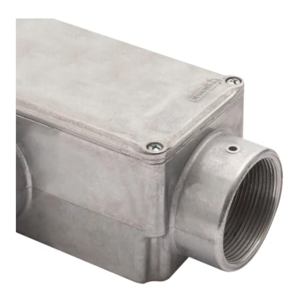 Condulete Alumínio LR 2" NPT Cinza Com Tampa LR35NI | Dimensional ...