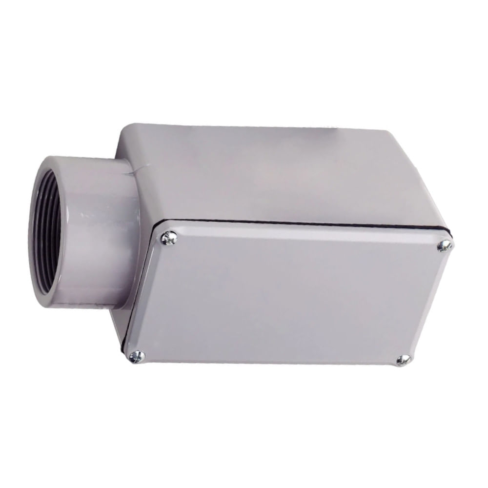 Condulete Alumínio E 3/4" NPT Cinza Com Tampa IP54 56102042 ...