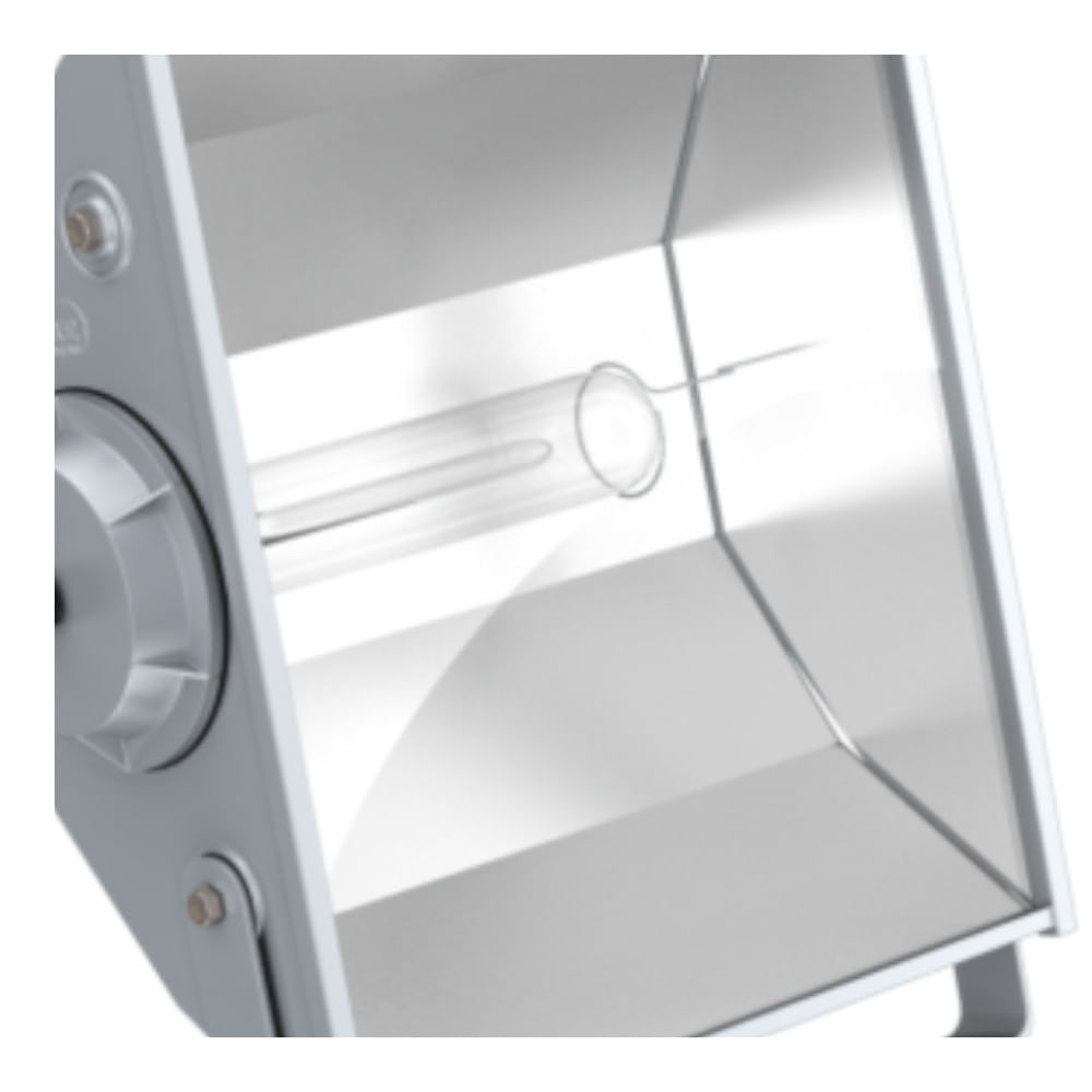 Projetor Vapor Metálico Alumínio Cinza IP65 2000W EZ440I2 | Dimensional - Dimensional