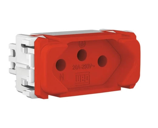 Modulo Tomada Vm 2P+T 20A 250V Compose 13203152 Weg - Dimensional