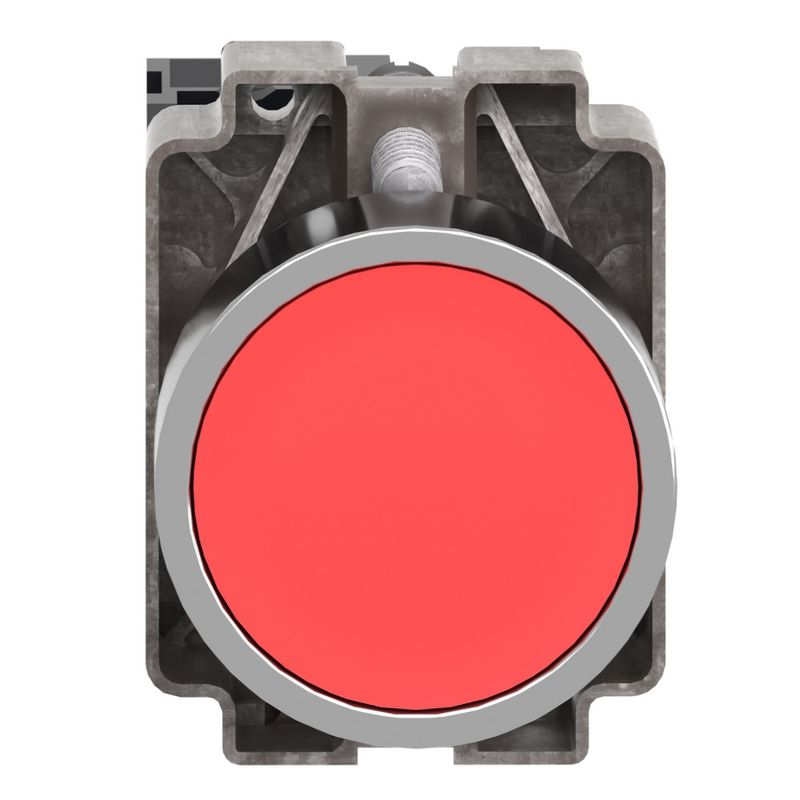 Botão Metálico 22Mm Vermelho NF XB2BA42C | Dimensional - Dimensional