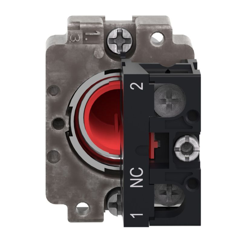 Botão Metálico 22Mm Vermelho NF XB2BA42C | Dimensional - Dimensional