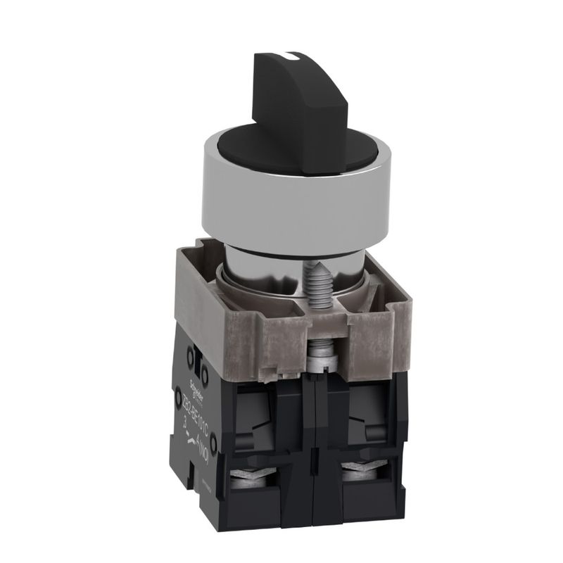 Chave Seletora Metálica Curta 22Mm NA NF XB2BD25C | Dimensional ...