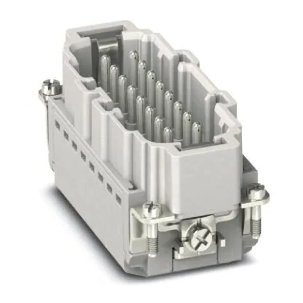 Porta Contato Macho 16 Polos + Terra 16A HCB16IPTM32 Phoenix Contact - Dimensional