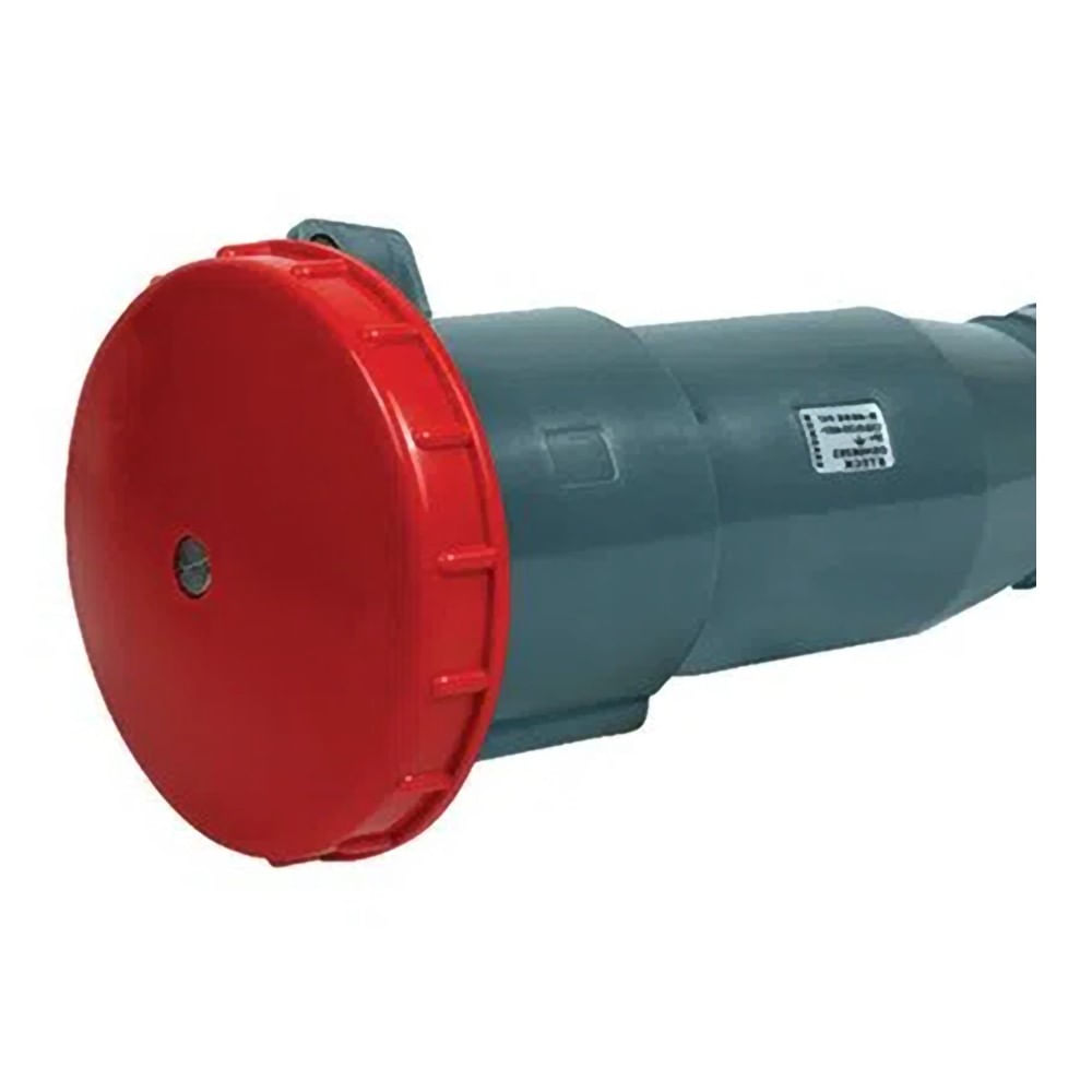 Tomada Externa Fêmea 3 Polos + Terra 63A 440V Vermelho 6H A4556 ...