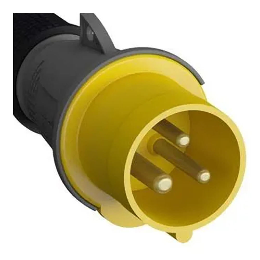 Plugue Industrial Mov Macho Pa 2 Polos + Terra 16A 130V Amarelo 0555121 ...