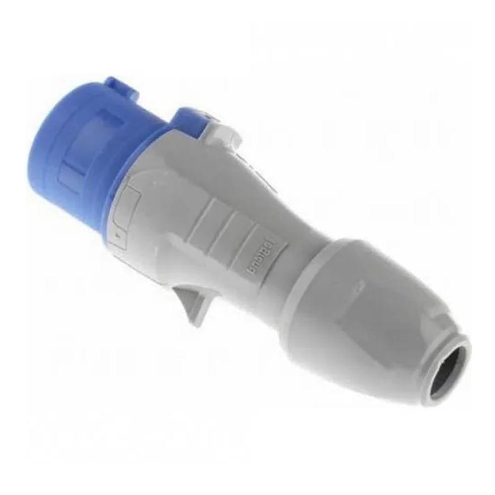 Plugue Industrial Movel Macho 2 Polos + Terra 16A 200-250V Azul 555124 ...