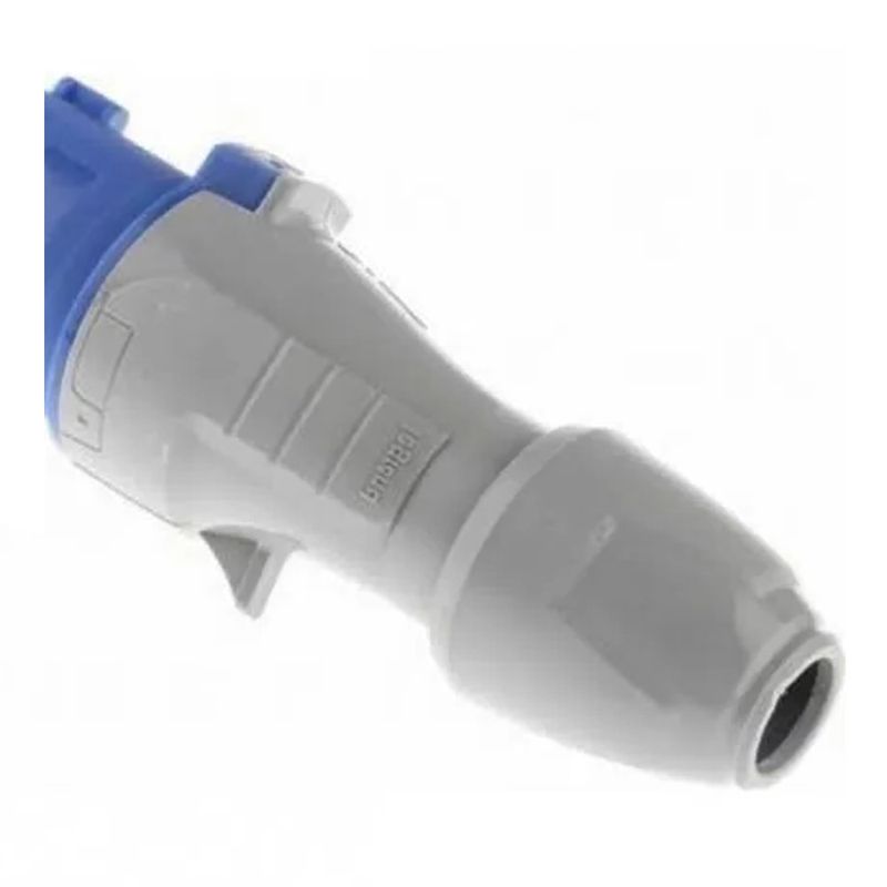 Plugue Industrial Movel Macho 2 Polos + Terra 16A 200-250V Azul 555124 ...