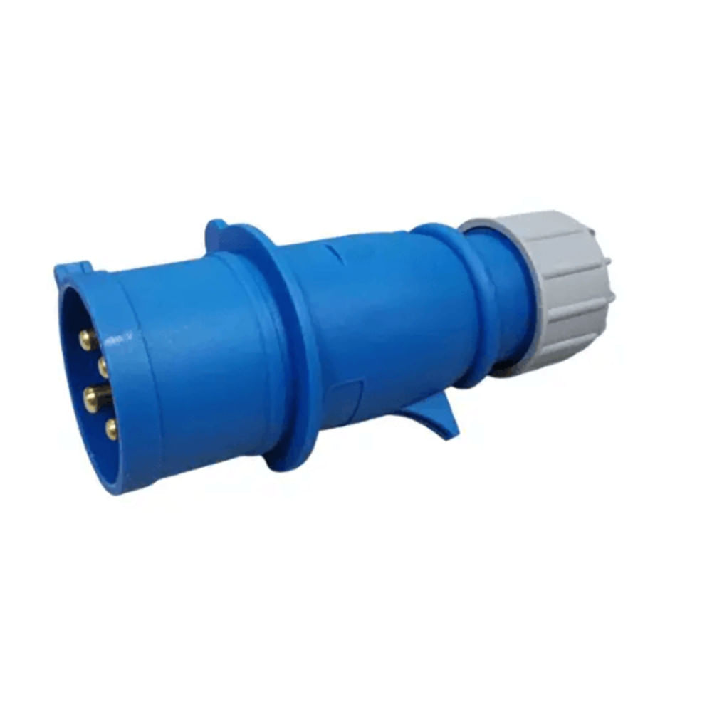Plugue Industrial Macho 4P 16A 200-250V Azul PIW16P4H9E57 WEG - Dimensional