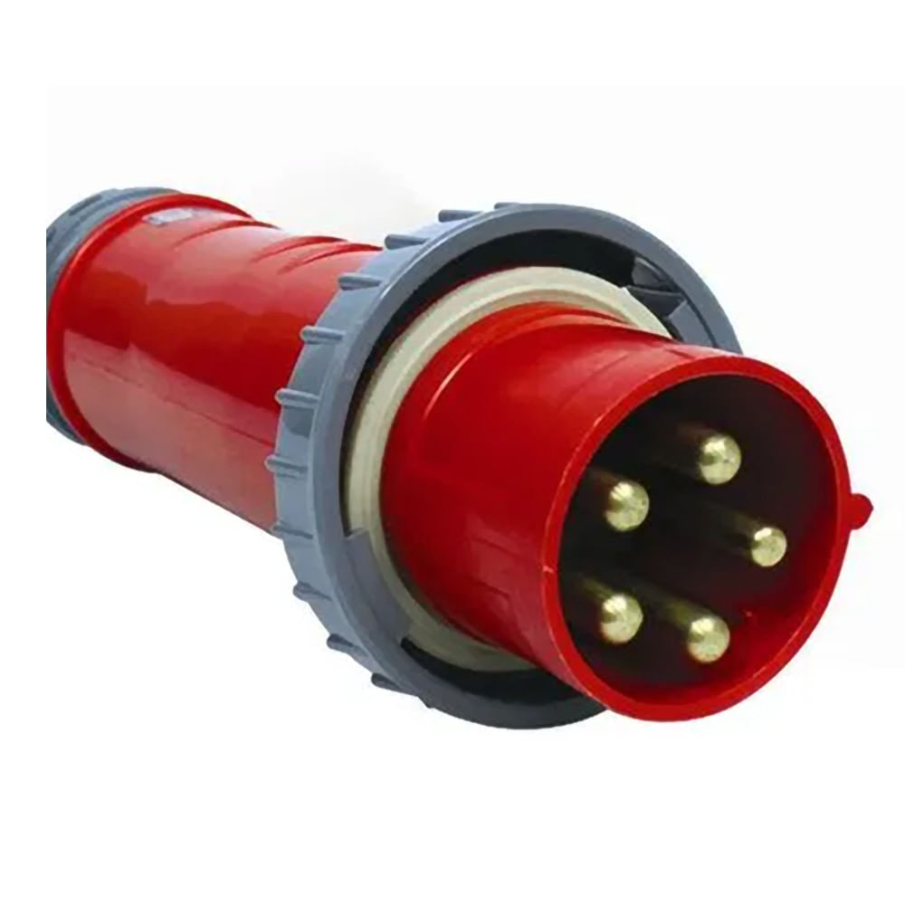 Plugue Energia Industrial Móvel (Acoplamento) Macho Poliamida 3 Polos ...