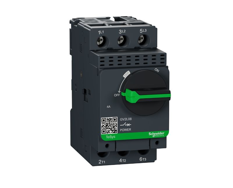 Disjuntor Motor Tripolar 0,40,63A 690VCA 100KA Schneider - Dimensional