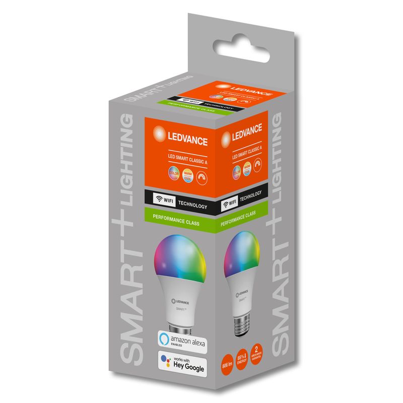 Lâmpada Led Smart Wifi Bulbo A60 Rgbw 9W E27 7018957 Ledvance - Dimensional