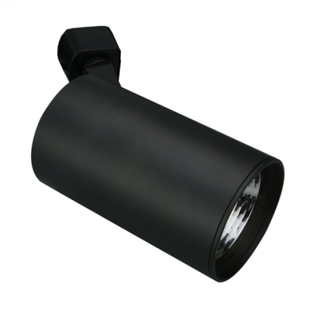 Luminária Led Spot Redondo Trilho Preto Bivolt 9,5W 7014940 Ledvance ...