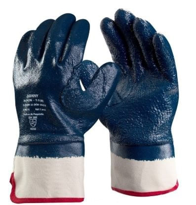 Luva Prot Alg C/Nit Az T 9/G Novatril Plus DASN296 Danny - Dimensional