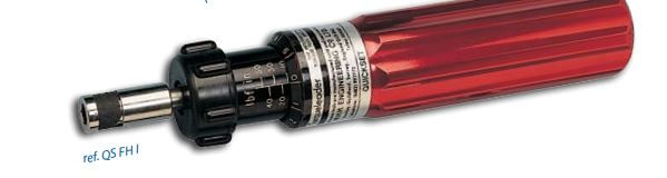 Torquímetro Axial 1/4" 1-6Nm 0,1Nm Vermelho QSFHMMEDIO Gedore - Dimensional