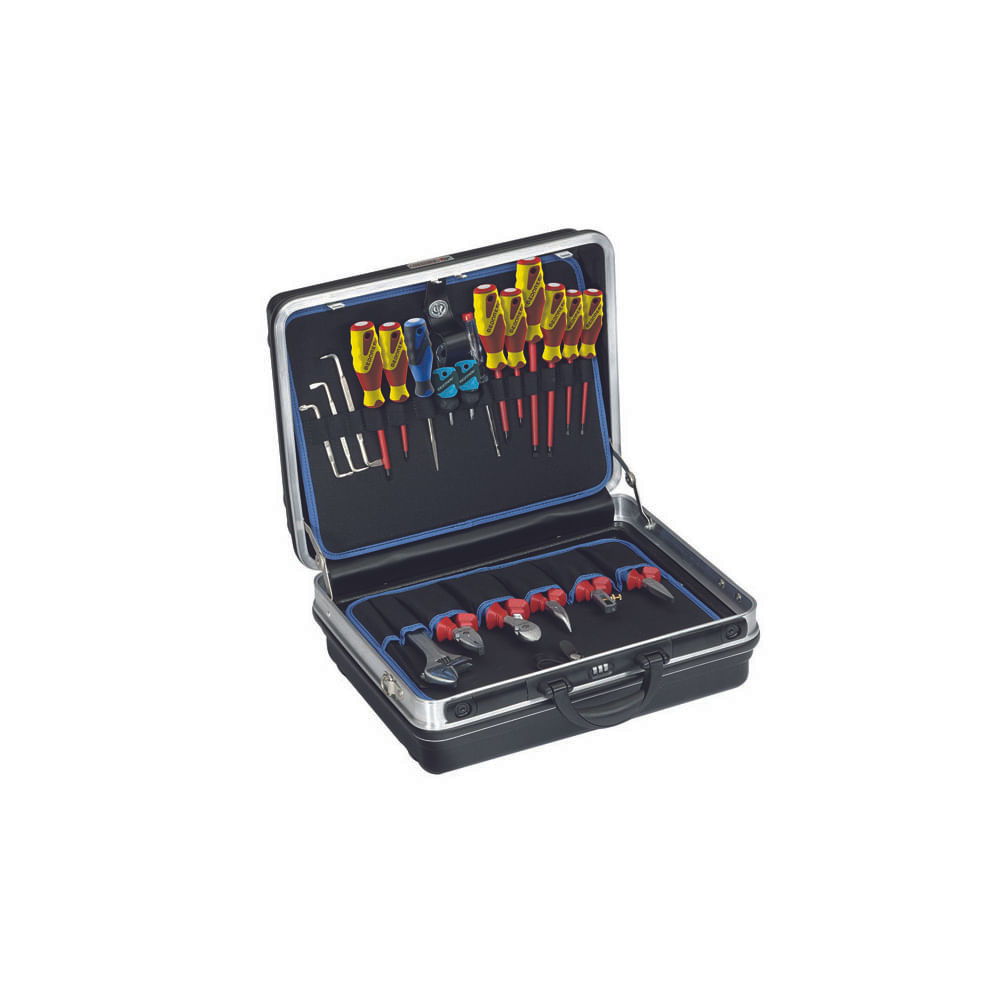 Kit Ferramentas Ferram para Eletricista 90 Peças Maleta Isolada 1090 ...