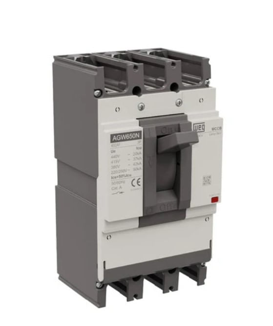 Disjuntor Cx Mold 3P Tmf 415V 500A 300-650A 35Ka AGW650NDX5003 Weg ...
