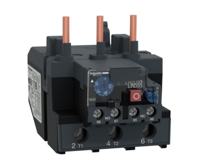 Rele Sobrecarga Term 1000V 37-50A 1Na+1Nf LRD3357 Schneider - Dimensional