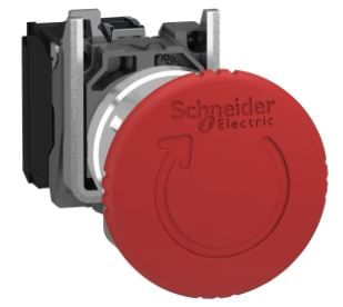 Botao Emerg Cogumelo 40Mm Vm 22Mm 300V 2Nf XB4BS84462 Schneider ...